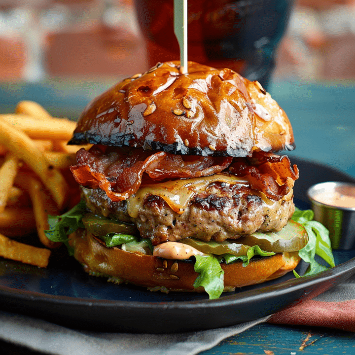 Triple Seared Whiskey Burger Recipe - elianarecipes.com