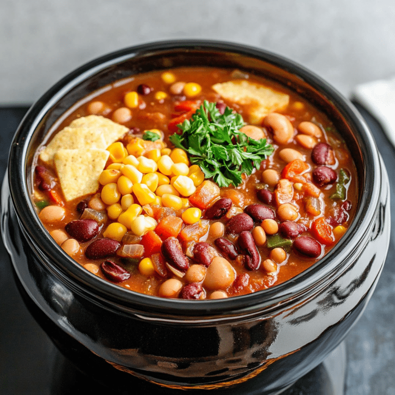 Easy Three Bean Chili Recipe - elianarecipes.com