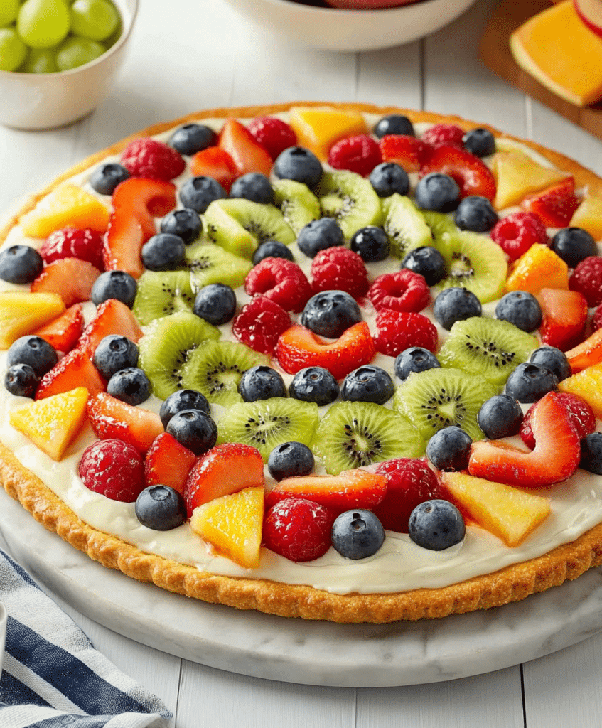Fruit Pizza Recipe - elianarecipes.com