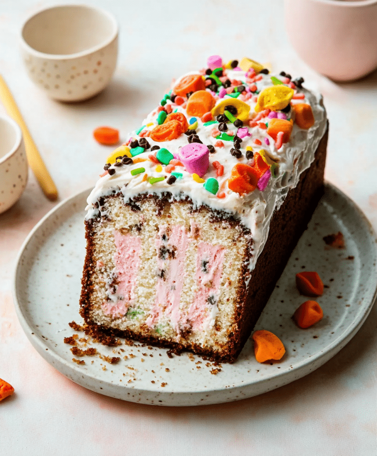Ice Cream Loaf Cake Recipe - elianarecipes.com