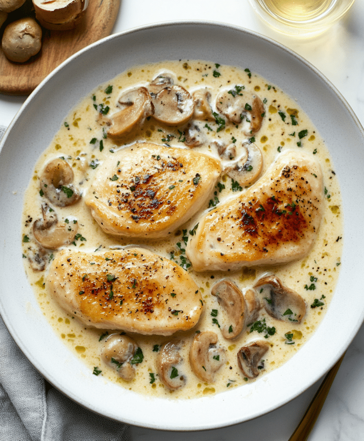 Creamy Chicken Diane Recipe - elianarecipes.com