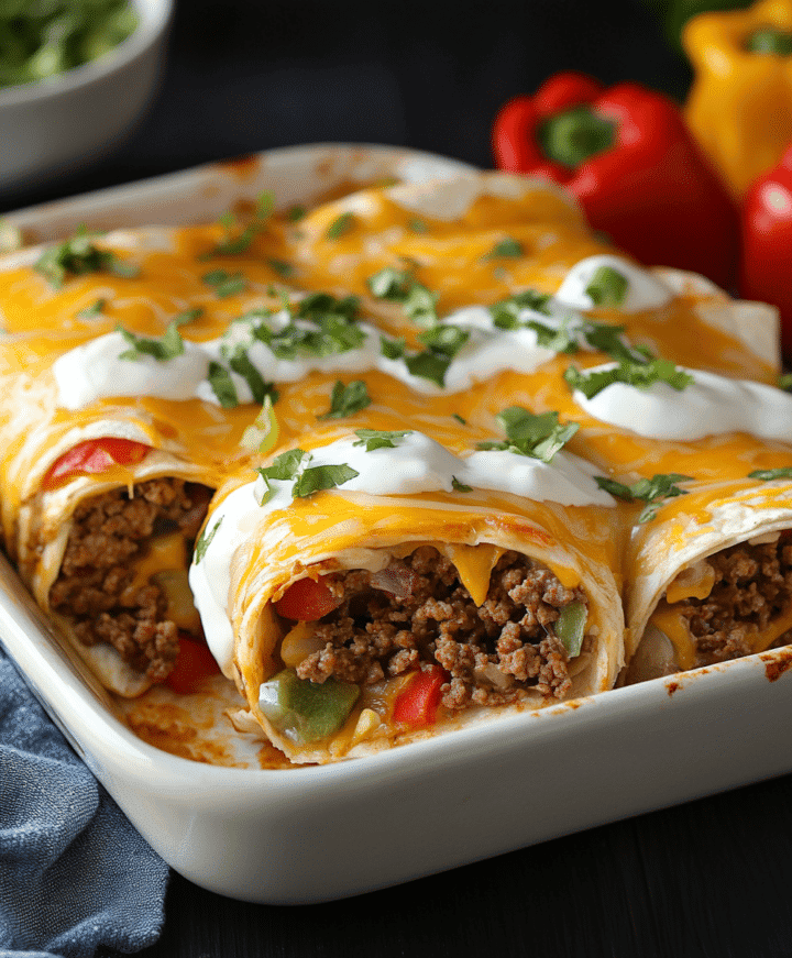 Cheesy Beefy Burrito Delight Recipe - elianarecipes.com