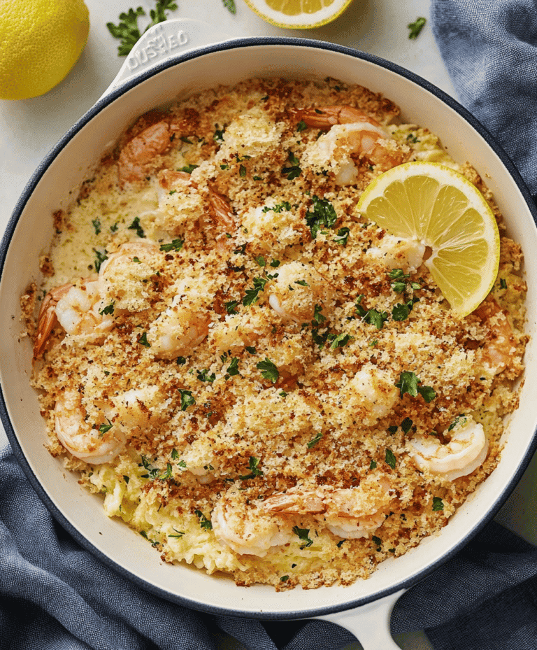 Baked Shrimp Scampi With Bread Crumbs Recipe - elianarecipes.com