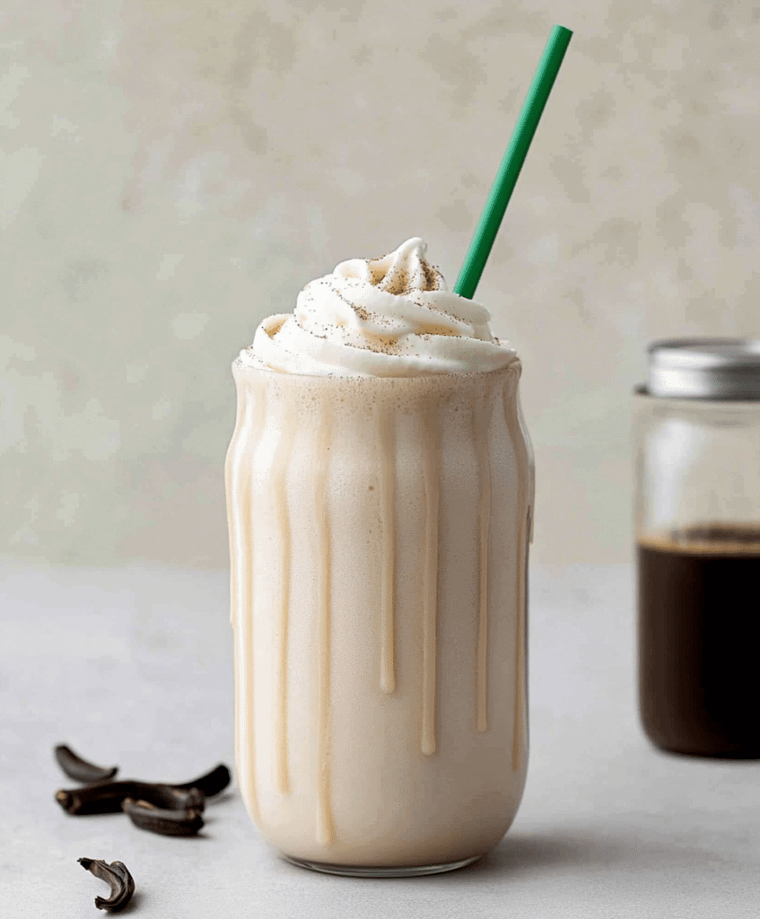 Vanilla Bean Frappuccino Recipe - elianarecipes.com