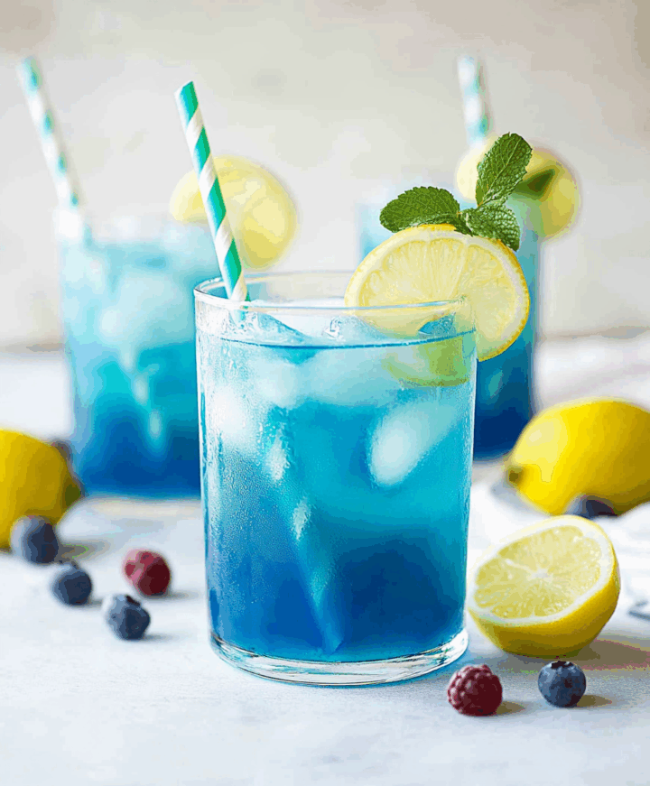 Blue Raspberry Lemonade Recipe - elianarecipes.com