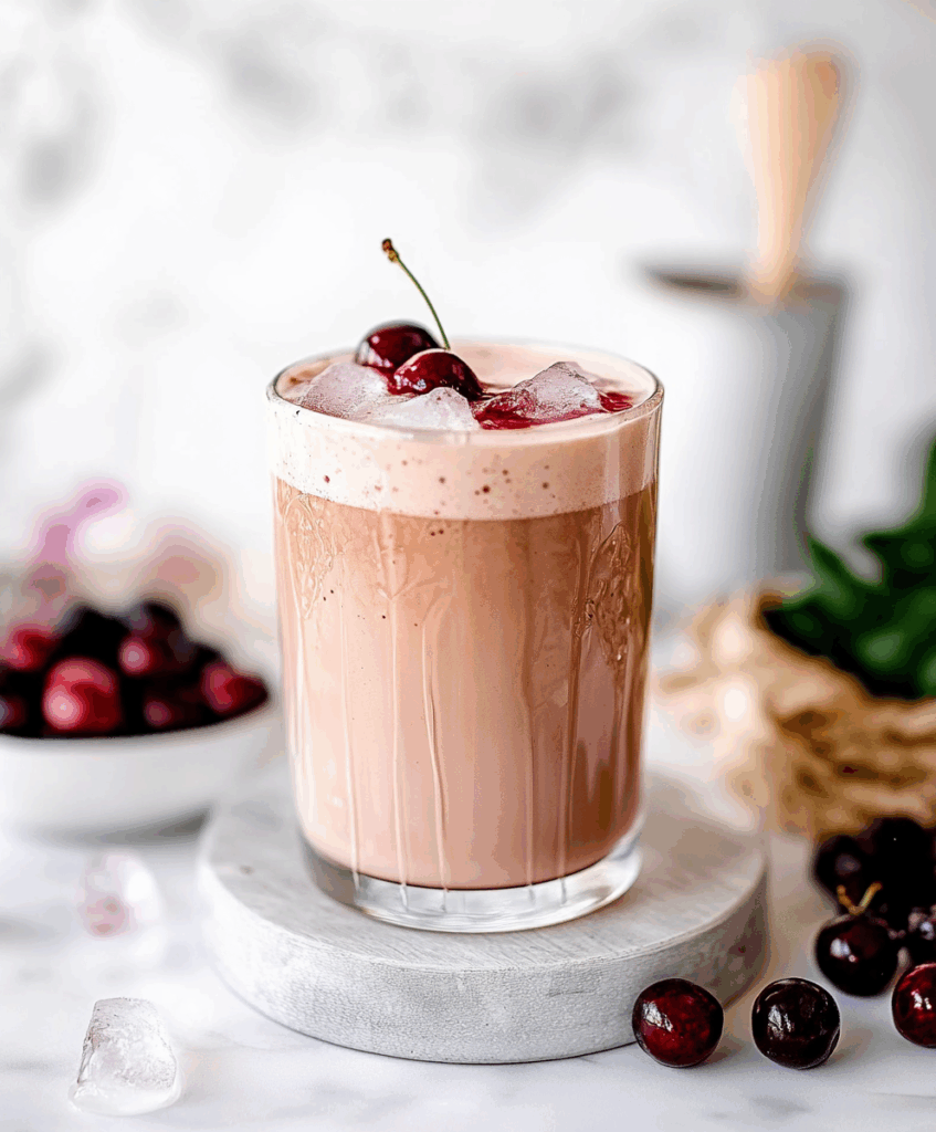 Iced Cherry Chai Recipe - elianarecipes.com