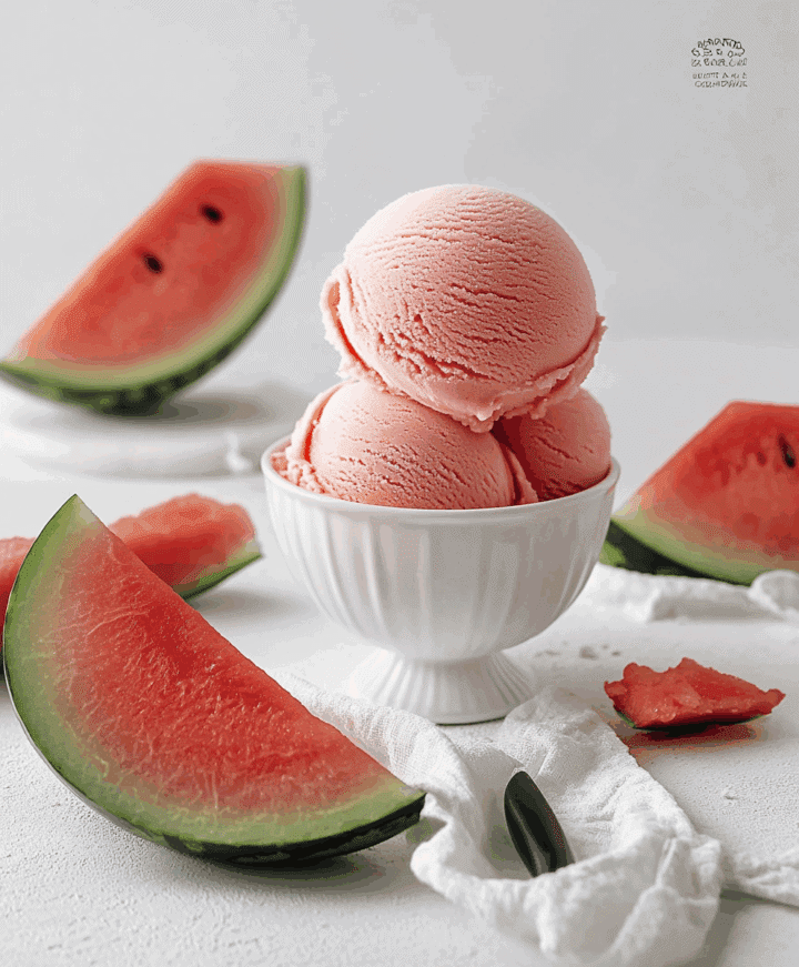 2-ingredient Watermelon Gelato Recipe - elianarecipes.com