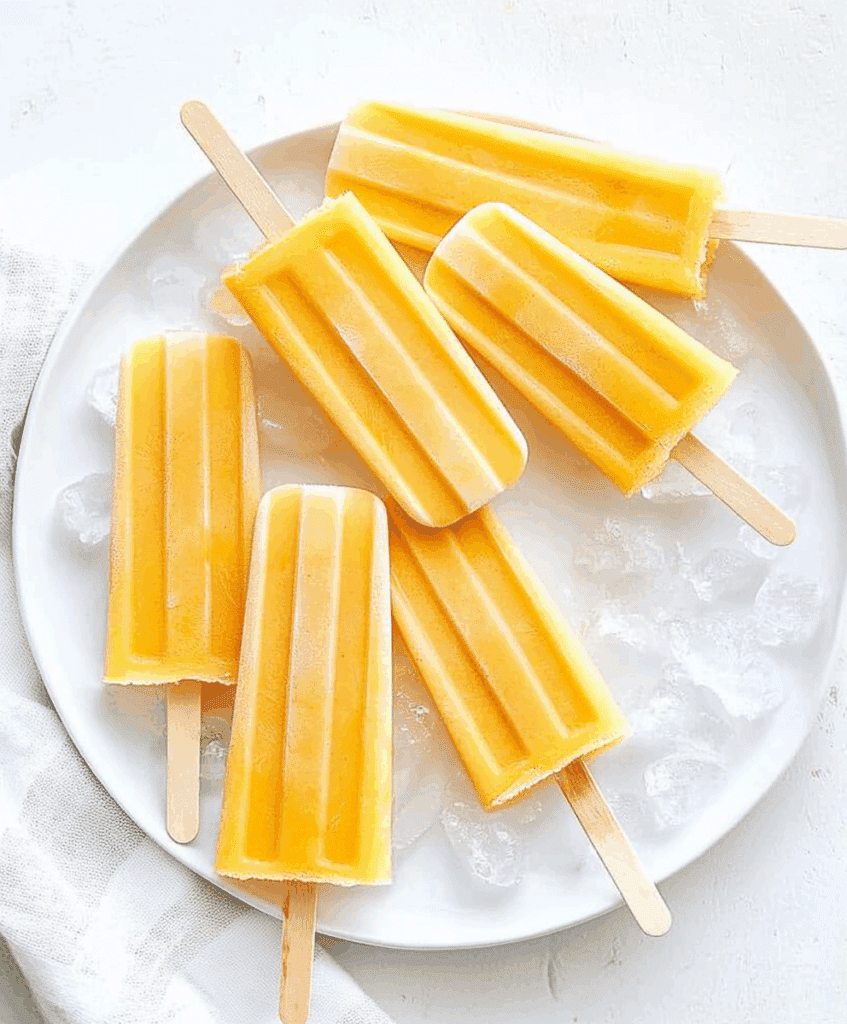 Summer Mango Popsicle Recipe - elianarecipes.com